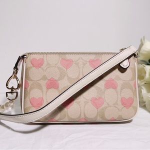 Coach | Bags | Coach Nolita 9 In Signature Canvas With Heart Print ...